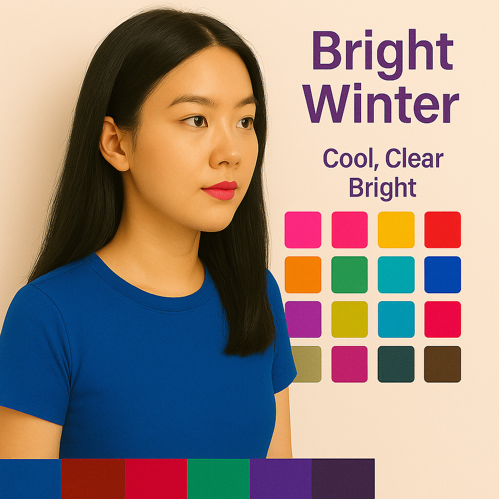 Bright Winter Color Palette 2025 | High‑Contrast Cool Looks