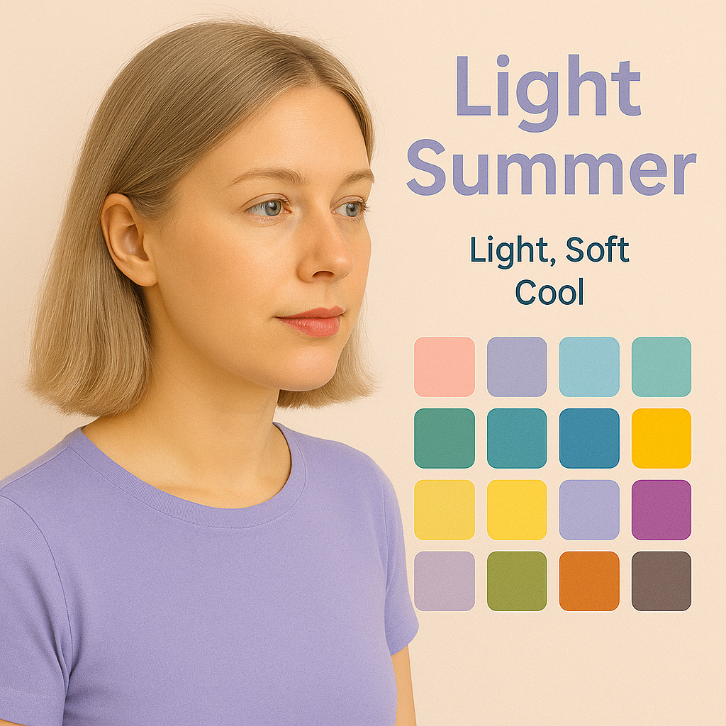 Light Summer Color Palette 2025 | Delicate Cool Pastels