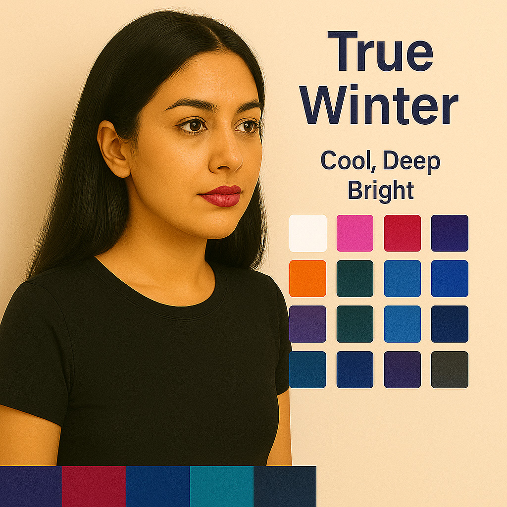 True Winter Color Palette 2025 – Sharp Cool Contrasts & Style...